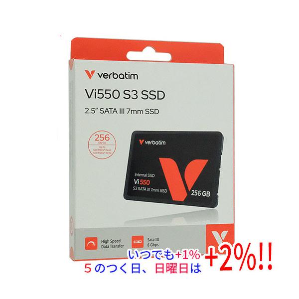 【商品名：】【新品(開封のみ・箱きず・やぶれ)】 Verbatim 内蔵SSD Vi550 49351-J　／　【商品状態：】新品未使用品です。開封のみ行われております。／外箱に破れや潰れ、汚れなどのダメージがあります。／（訳あり理由）／※...
