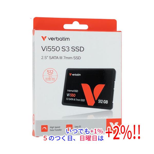 【商品名：】Verbatim 内蔵SSD Vi550 49352-J　／　【商品状態：】新品の商品です。　／　【検索用キーワード：】≪即納≫ Vi550 49352-J　／　【型番：】Vi550 49352-J　／　【商品説明：】■Verb...