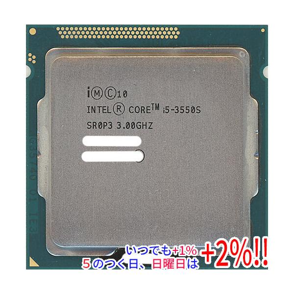 【商品名：】Core i5 3550S 3.0GHz 6M LGA1155 65W SR0P3　／　【商品状態：】動作確認済みの中古品です。／ ／ ※中古品ですので、傷、汚れ等ある場合がございます。／ ご理解の上、ご検討お願いします。　／　...