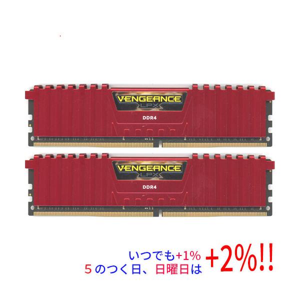 【商品名：】Corsair デスクトップ用 CMK16GX4M2A2666C16R DDR4 PC4-21300 8GB 2枚組　／　【商品状態：】動作確認済みの中古品です。／ ／ ※中古品ですので、傷、汚れ等ある場合がございます。／ ご理...