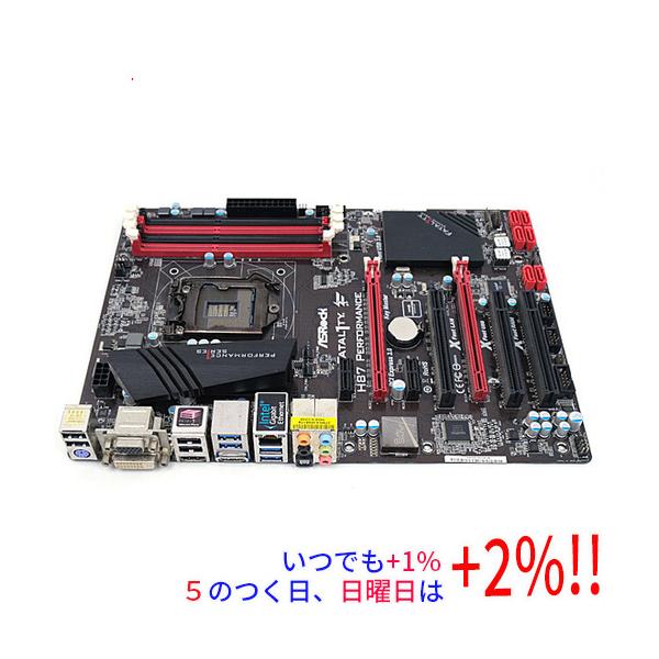 【商品名：】ASRock ATXマザボ Fatal1ty H87 Performance LGA1150　／　【商品状態：】動作確認済みの中古品です。／ ／ ※中古品ですので、傷、汚れ等ある場合がございます。／ ご理解の上、ご検討お願いしま...
