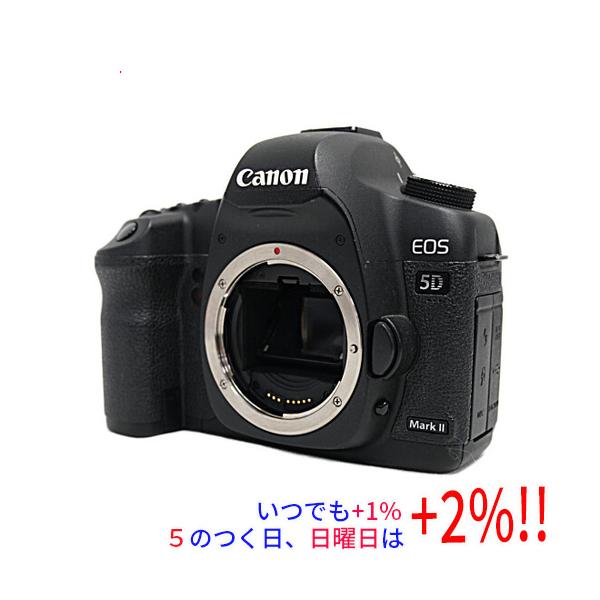 【商品名：】Canon製 デジタル一眼レフカメラ EOS 5D MarkII ボディ 充電器なし　／　【商品状態：】動作確認済みの中古品です。／ ／ ※中古品ですので、傷、汚れ等ある場合がございます。／ ご理解の上、ご検討お願いします。　／...