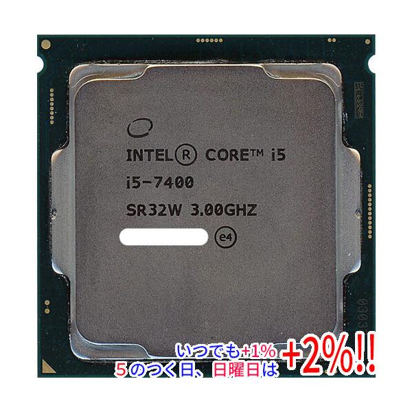 【商品名：】Core i5 7400 3.0GHz 6M LGA1151 65W SR32W　／　【商品状態：】動作確認済みの中古品です。／ ／ ※中古品ですので、傷、汚れ等ある場合がございます。／ ご理解の上、ご検討お願いします。　／　【...
