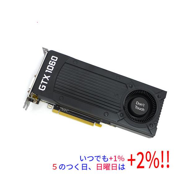 【商品名：】ZOTAC GeForce GTX1060 6G GDR5 1D1H3P ZT-P10600D-10B　／　【商品状態：】動作確認済の中古品です。／／※中古品ですので、傷、汚れ等ある場合がございます。ご理解の上、ご検討お願いしま...