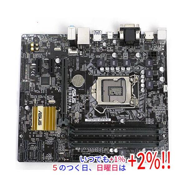【商品名：】ASUS製 MicroATXマザーボード B150M-A　／　【商品状態：】動作確認済の中古品です。／ ／ ※中古品ですので、傷、汚れ等ある場合がございます。ご理解の上、ご検討お願いします。　／　【検索用キーワード：】≪ASUS...