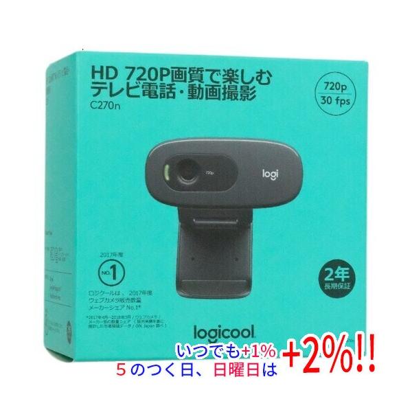 【商品名：】ロジクール Webカメラ HD Webcam C270n ダークグレー 未使用　／　【商品状態：】未使用品です。／／※メーカー保証は受けられません。ご理解の上ご検討お願いします。　／　【検索用キーワード：】≪入力装置 WEBカメ...