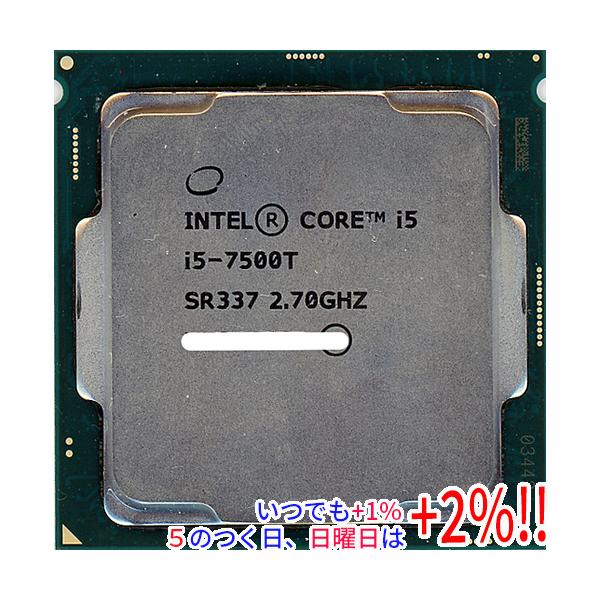 【商品名：】Core i5 7500T 2.7GHz 6M LGA1151 35W SR337　／　【商品状態：】動作確認済の中古品です。／ ／ ※中古品ですので、傷、汚れ等ある場合がございます。ご理解の上、ご検討お願いします。　／　【検索...