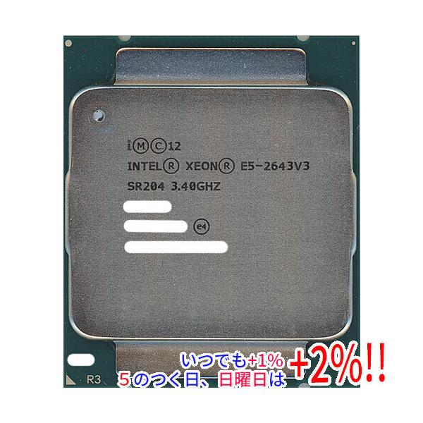【商品名：】Xeon E5-2643 v3 3.4GHz 20M LGA2011-3 SR204　／　【商品状態：】動作確認済みの中古品です。／ ／ ※中古品ですので、傷、汚れ等ある場合がございます。／ ご理解の上、ご検討お願いします。　／...