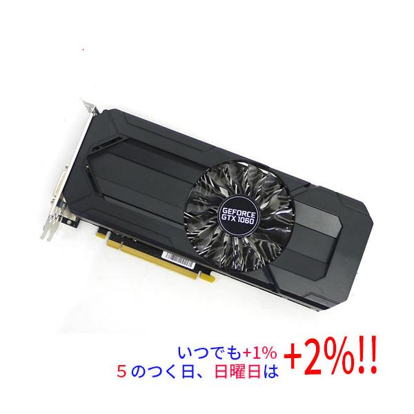 【商品名：】PALIT GeForce GTX1060 6GB StormX NE51060015J9-1061F PCIExp 6GB　／　【商品状態：】動作確認済みの中古品です。／ ／ ※中古品ですので、傷、汚れ等ある場合がございます。...
