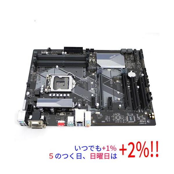 【商品名：】ASUS製 ATXマザーボード PRIME H370-PLUS LGA1151　／　【商品状態：】動作確認済みの中古品です。／ ／ ※中古品ですので、傷、汚れ等ある場合がございます。／ ご理解の上、ご検討お願いします。　／　【検...