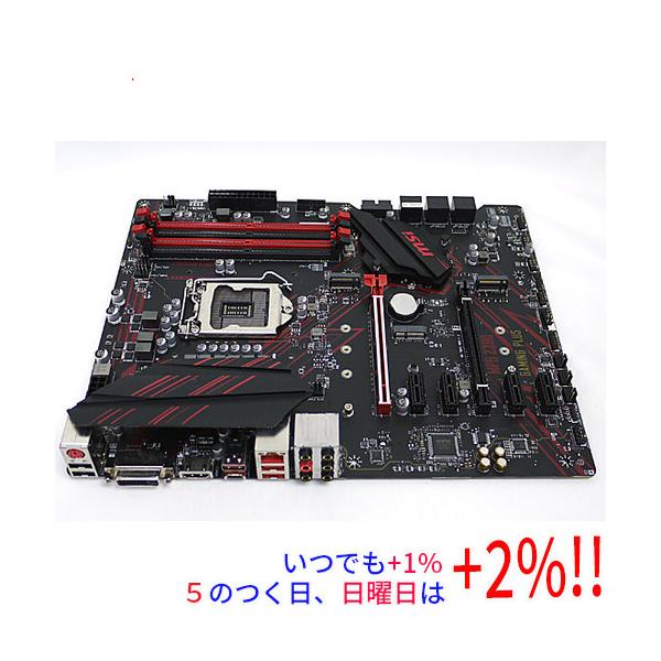 【商品名：】MSI製 ATXマザーボード MPG Z390 GAMING PLUS LGA1151　／　【商品状態：】動作確認済みの中古品です。／ ／ ※中古品ですので、傷、汚れ等ある場合がございます。／ ご理解の上、ご検討お願いします。　...