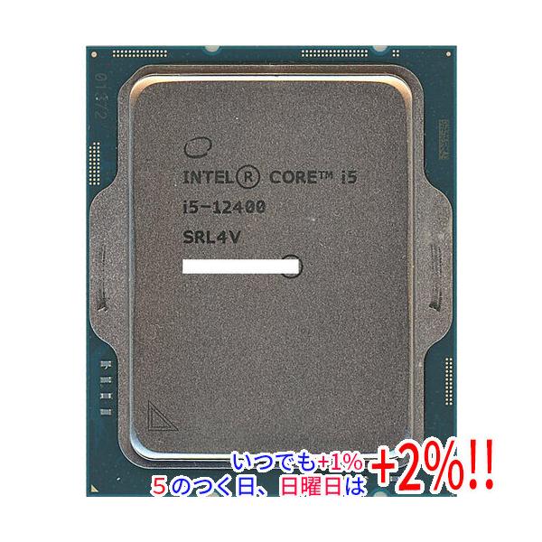 【商品名：】Core i5 12400 2.5GHz LGA1700 65W SRL4V　／　【商品状態：】動作確認済みの中古品です。／／※中古品ですので、傷、汚れ等ある場合がございます。／ご理解の上、ご検討お願いします。　／　【検索用キー...
