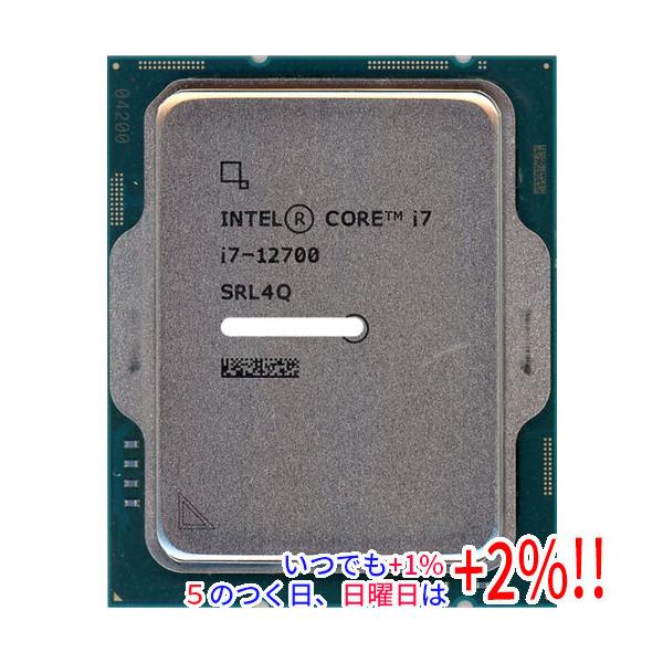 【商品名：】Core i7 12700 2.1GHz LGA1700 65W SRL4Q　／　【商品状態：】動作確認済みの中古品です。／ ／ ※中古品ですので、傷、汚れ等ある場合がございます。／ ご理解の上、ご検討お願いします。　／　【検索...