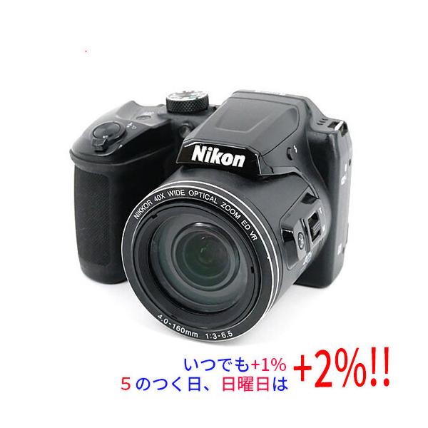 【商品名：】Nikon デジカメ COOLPIX B500 ブラック 1602万画素 本体のみ 液晶画面いたみ　／　【商品状態：】動作確認済みの中古品です。／／※液晶画面に数ミリの線のような液晶抜けががあります。／／※中古品ですので、傷、汚...