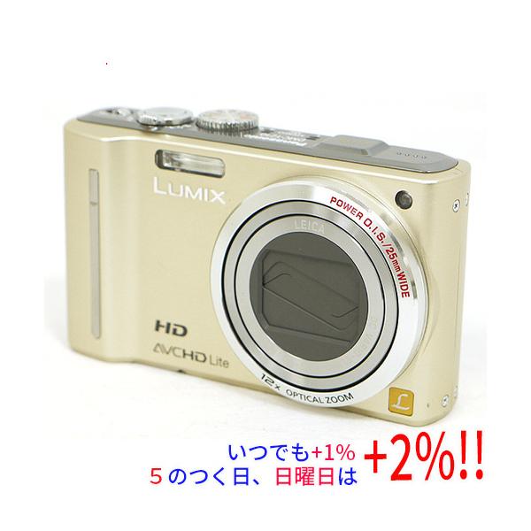 【商品名：】Panasonic LUMIX DMC-TZ10 ゴールド/1210万画素 本体いたみ　／　【商品状態：】動作確認済の中古品です。／／※本体に割れ・キズ・汚れなどの傷みが見られます。／／※中古品ですので、傷、汚れ等がございます。...