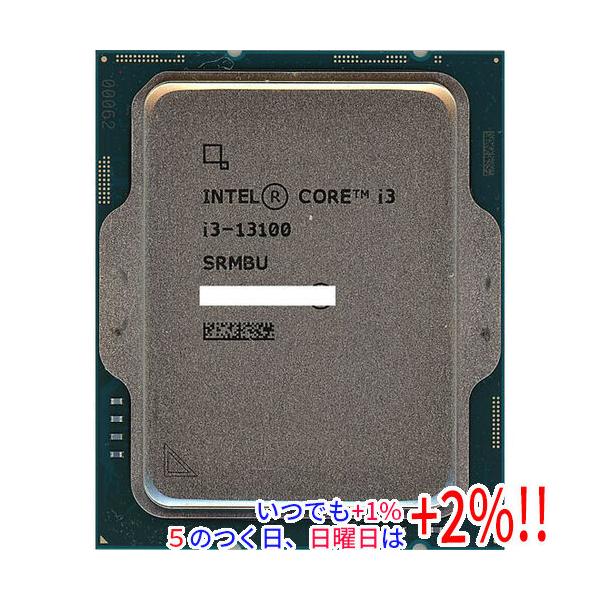 【商品名：】Core i3 13100 3.4GHz 12MB LGA1700 SRMBU　／　【商品状態：】動作確認済みの中古品です。／ ／ ※中古品ですので、傷、汚れ等ある場合がございます。／ ご理解の上、ご検討お願いします。　／　【検...
