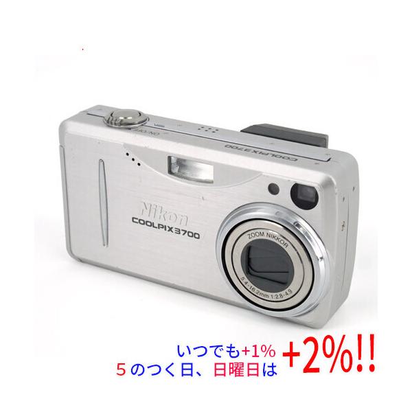 【商品名：】Nikon デジタルカメラ COOLPIX 3700 320万画素 本体のみ　／　【商品状態：】動作確認済みの中古品です。／ ／ ※中古品ですので、傷、汚れ等ある場合がございます。／ ご理解の上、ご検討お願いします。　／　【検索...
