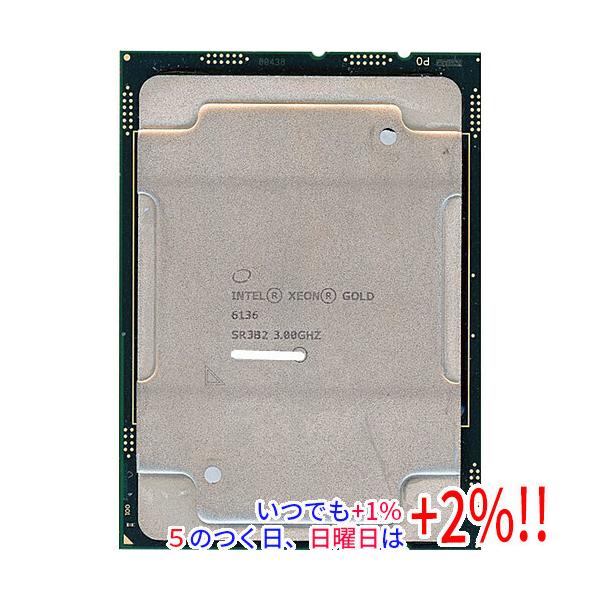 【商品名：】Xeon Gold 6136 3.0GHz LGA3647 SR3B2　／　【商品状態：】動作確認済みの中古品です。／ ／ ※中古品ですので、傷、汚れ等ある場合がございます。／ ご理解の上、ご検討お願いします。　／　【検索用キー...