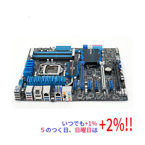 【商品名：】ASUS製 ATXマザーボード P8Z77-V DELUXE LGA1155 訳あり　／　【商品状態：】動作確認済の中古品です。／ ／ ※CPUソケットにピン曲がりがあります。／ ／ ※中古品ですので、傷、汚れ等ある場合がござい...