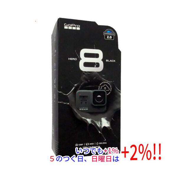 【商品名：】GoPro ウェアラブルカメラ HERO8 BLACK CHDHX-802-FW 未使用　／　【商品状態：】未使用品です。／／※メーカー保証は受けられません。　／　【検索用キーワード：】≪即納≫ HERO8 BLACK CHDH...