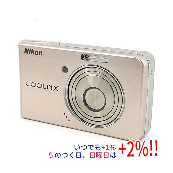 【商品名：】Nikon製 デジカメ COOLPIX S520 ブロンズ/800万画素 液晶画面いたみ　／　【商品状態：】動作確認済の中古品です。／／※液晶画面に黄ばみが見られます。／／※中古品ですので、傷、汚れ等がございます。／ご理解の上、...