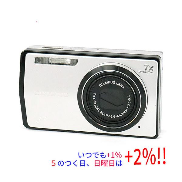 【商品名：】OLYMPUS デジカメ μ-7000 シルバー 1200万画素 本体のみ　／　【商品状態：】動作確認済の中古品です。／ ／ ※中古品ですので、傷、汚れ等ある場合がございます。／ご理解の上、ご検討お願いします。　／　【検索用キー...