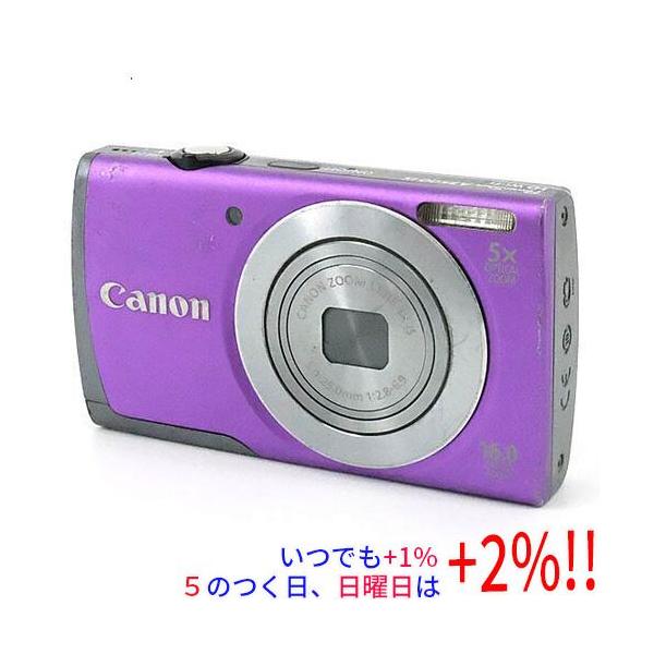 【商品名：】Canon製 PowerShot A3500 IS パープル 1600万画素 本体いたみ　／　【商品状態：】動作確認済みの中古品です。／／※本体に割れ・キズ・汚れなどの傷みが見られます。／／※中古品ですので、傷、汚れ等がございま...