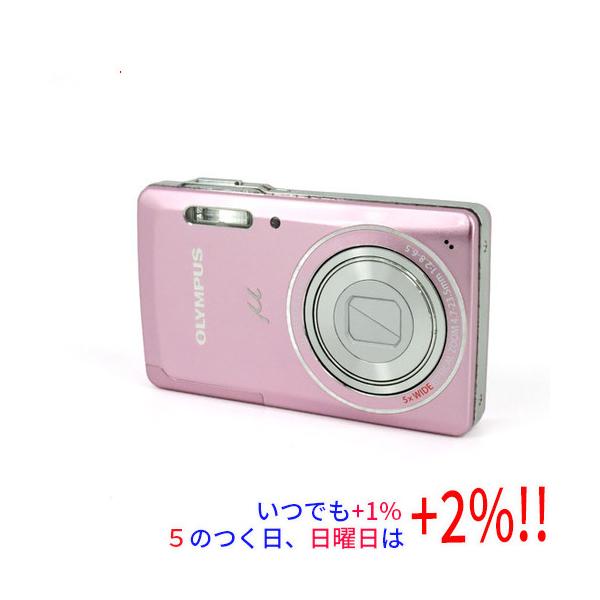 【商品名：】OLYMPUS デジカメ μ-5010 ピンク 1400万画素 液晶画面いたみ 本体のみ　／　【商品状態：】動作確認済の中古品です。／ ／ ※液晶画面に欠けがあります。／ ／ ※中古品ですので、傷、汚れ等ある場合がございます。ご...