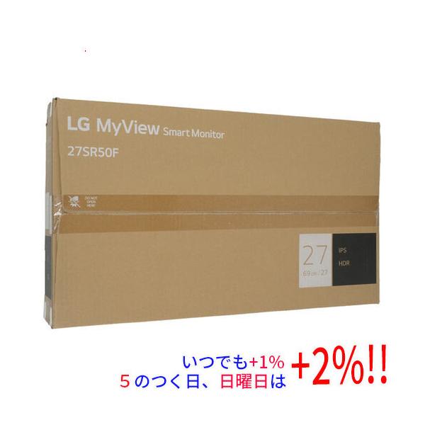 【商品名：】LGエレクトロニクス 27型 SMART Monitor 27SR50F-B 未使用　／　【商品状態：】未使用品です。／ ／ ※メーカー保証は受けられません。ご理解の上ご検討お願いします。　／　【検索用キーワード：】≪液晶ディス...