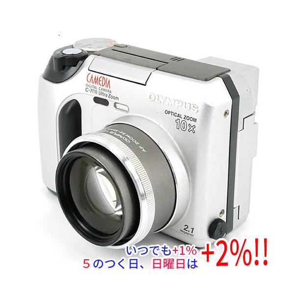 【商品名：】OLYMPUS デジタルカメラ C-700 Ultra Zoom 202万画素 本体のみ　／　【商品状態：】動作確認済みの中古品です。／ ／※中古品ですので、傷、汚れ等がございます。／ ご理解の上、ご検討お願いします。　／　【検...
