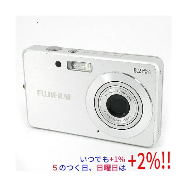 【商品名：】FUJIFILM デジカメ FinePix J10 シルバー 815万画素 本体のみ 本体いたみ　／　【商品状態：】動作確認済の中古品です。／／※電池カバーが破損しています。／／※中古品ですので、傷、汚れ等がございます。／ご理解...
