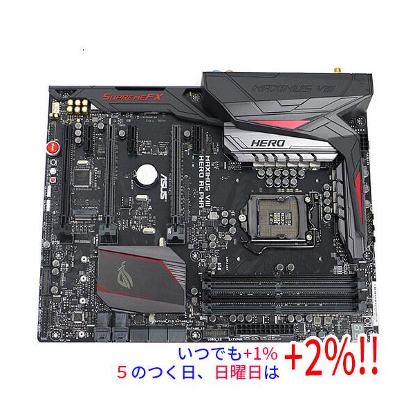 【商品名：】ASUS製マザボ ROG MAXIMUS VIII HERO ALPHA LGA1151　／　【商品状態：】動作確認済みの中古品です。／ ／ ※中古品ですので、傷、汚れ等ある場合がございます。／ ご理解の上、ご検討お願いします。...