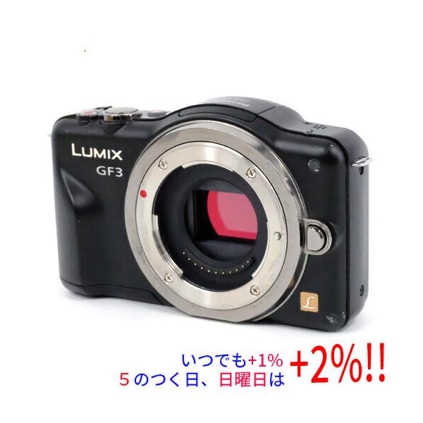【商品名：】Panasonic LUMIX DMC-GF3-K ボディ エスプリブラック 訳あり　／　【商品状態：】動作確認済の中古品です。／ ／※タッチパネルをタッチしても反応しません。／／ ※本体に割れ・キズ・汚れなどの傷みが見られます...