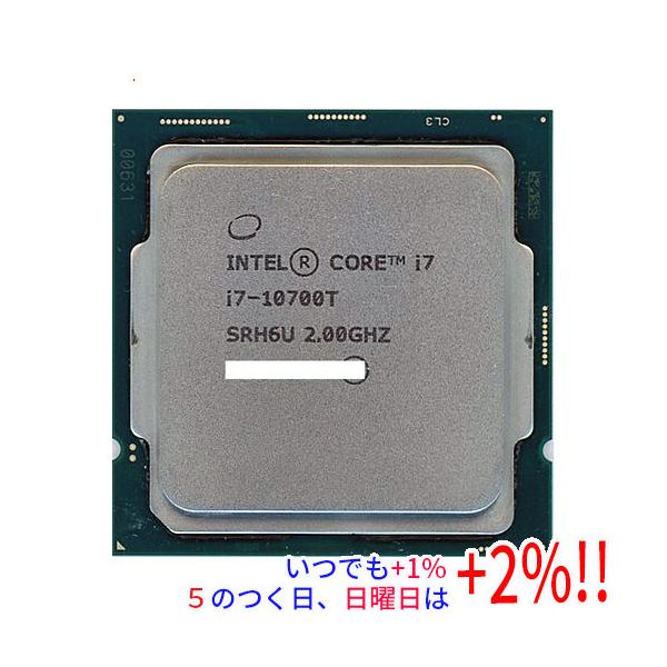 【商品名：】Core i7 10700T 2.0GHz LGA1200 SRH6U　／　【商品状態：】動作確認済の中古品です。／ ／ ※中古品ですので、傷、汚れ等ある場合がございます。ご理解の上、ご検討お願いします。　／　【検索用キーワード...
