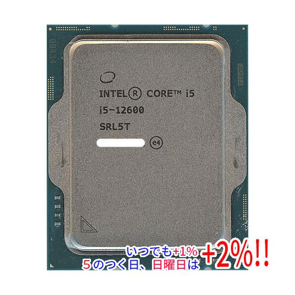 【商品名：】Core i5 12600 3.3GHz LGA1700 SRL5T　／　【商品状態：】動作確認済みの中古品です。／／※中古品ですので、傷、汚れ等ある場合がございます。／ご理解の上、ご検討お願いします。　／　【検索用キーワード：...