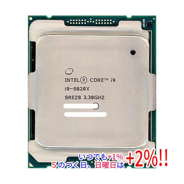 【商品名：】Core i9 9820X 3.3GHz LGA2066 SREZ8　／　【商品状態：】動作確認済の中古品です。／ ／ ※中古品ですので、傷、汚れ等ある場合がございます。ご理解の上、ご検討お願いします。　／　【検索用キーワード：...