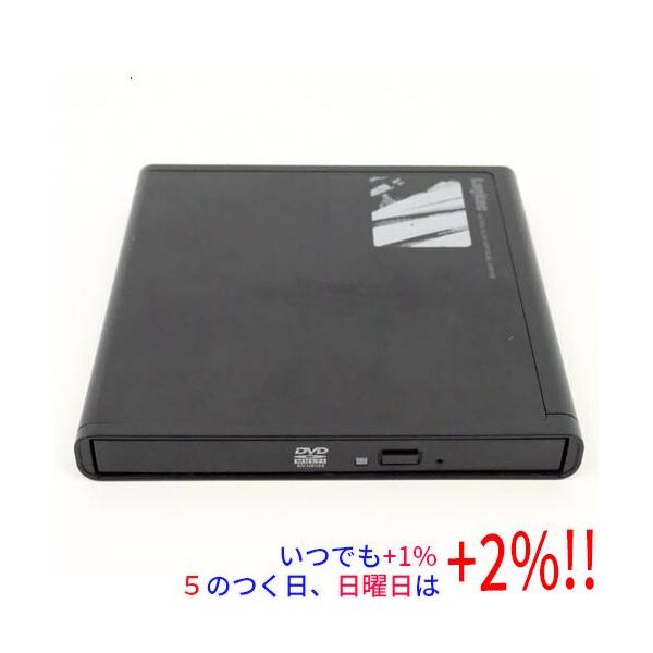 【商品名：】Logitec ポータブルDVDドライブ LDR-PMJ8U2VBK　／　【商品状態：】動作確認済みの中古品です。／※中古品のため、使用感や傷、汚れ等がある場合がございます。／／※本体にシールの剥がし跡があります。　／　【検索用...