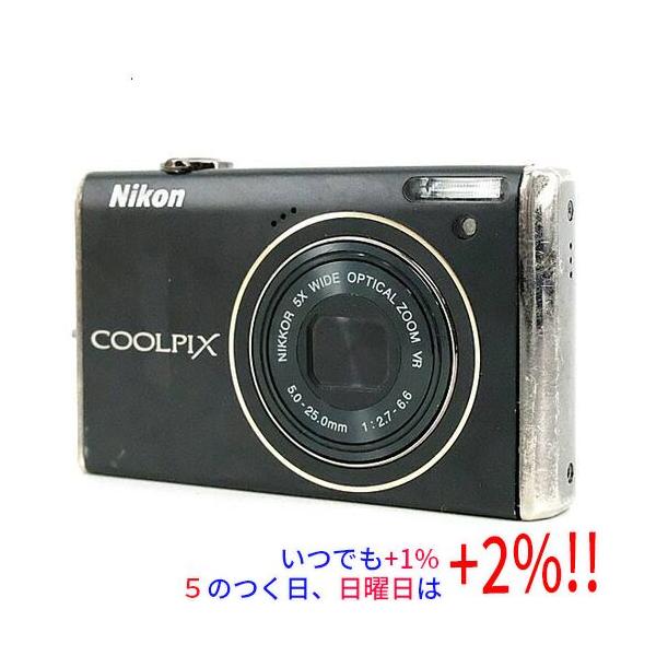 【商品名：】Nikon デジカメ COOLPIX S640 ブラック/1220万画素 本体のみ 本体・液晶画面いたみ　／　【商品状態：】動作確認済みの中古品です。／／※液晶画面に液晶焼けがあり、本体に割れ・キズ・汚れなどの傷みが見られます。...