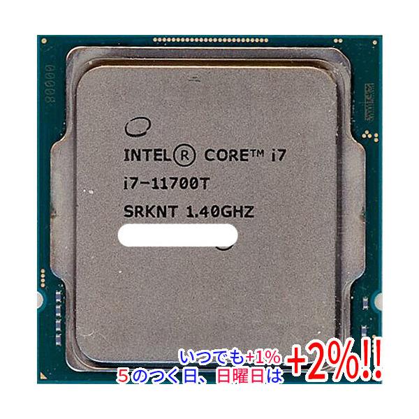 【商品名：】Core i7 11700T 1.4.GHz LGA1200 SRKNT　／　【商品状態：】動作確認済みの中古品です。／※中古品のため、使用感や傷、汚れ等がある場合がございます。　／　【検索用キーワード：】≪intel インテル...