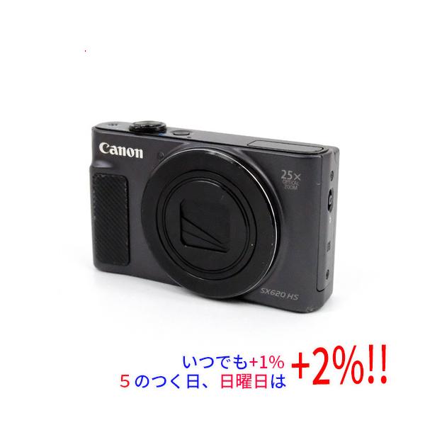 【商品名：】Canon製 PowerShot SX620 HS ブラック 2020万画素 本体いたみ 本体のみ　／　【商品状態：】動作確認済みの中古品です。／※本体にいたみがあります。　／　【検索用キーワード：】≪CANON キャノン キヤ...
