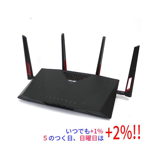 【商品名：】ASUS 無線LANルータ RT-AC88U　／　【商品状態：】動作確認済みの中古品です。／※中古品のため、使用感や傷、汚れ等がある場合がございます。　／　【検索用キーワード：】≪無線LANブロードバンドルーター 無線LANルー...