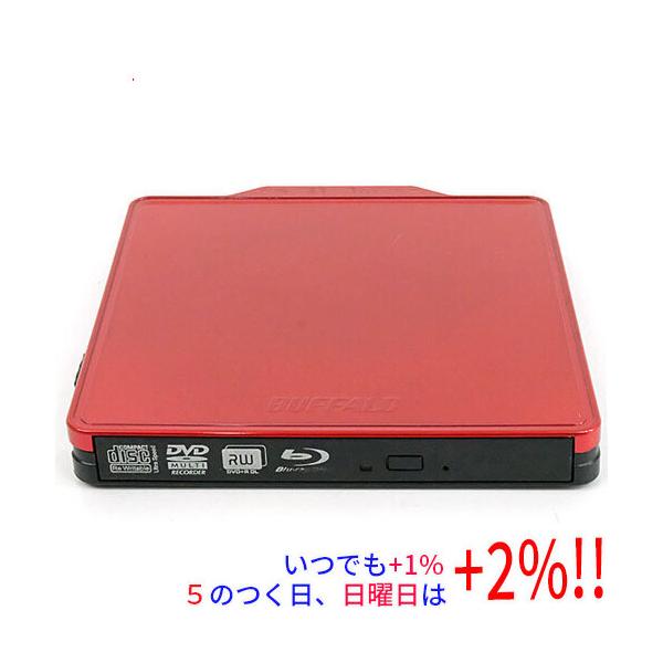【商品名：】BUFFALO 外付けブルーレイドライブ BRXL-PC6VU2C レッド 本体のみ　／　【商品状態：】動作確認済みの中古品です。／※中古品のため、使用感や傷、汚れ等がある場合がございます。　／　【検索用キーワード：】≪バッファ...