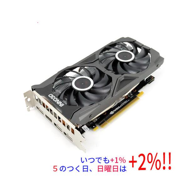 【商品名：】Inno3Dグラボ GeForce GTX 1660 Ti Twin X2 N166T2-06D6-1710VA15 PCIExp 6GB　／　【商品状態：】動作確認済みの中古品です。／※中古品のため、使用感や傷、汚れ等がある場...