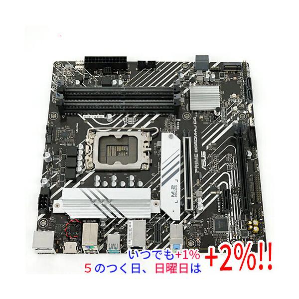 【商品名：】ASUS MicroATXマザーボード PRIME B660M-AJ D4 LGA1700 訳あり　／　【商品状態：】動作確認済みの中古品です。／※中古品のため、使用感や傷、汚れ等がある場合がございます。／／※M.2ヒートシンク...