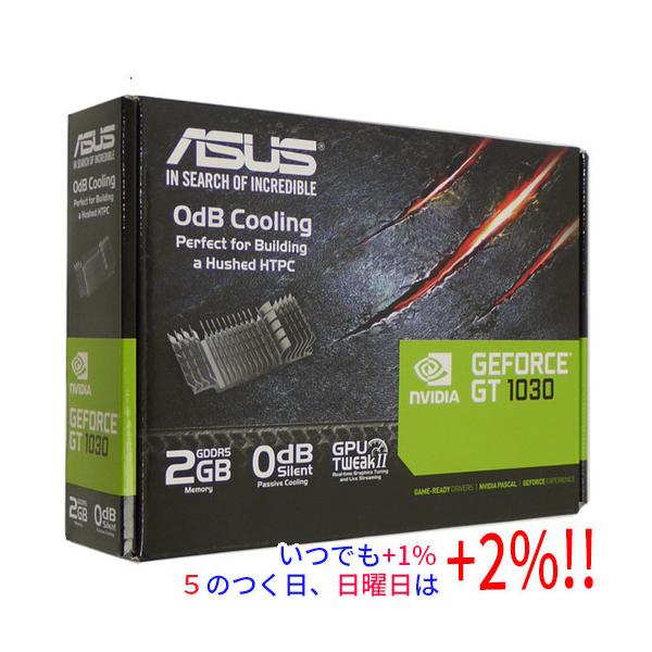【商品名：】ASUSグラボ GT1030-SL-2G-BRK PCIExp 2GB 元箱あり　／　【商品状態：】動作確認済みの中古品です。／※中古品のため、使用感や傷、汚れ等がある場合がございます。　／　【検索用キーワード：】≪ビデオカード...