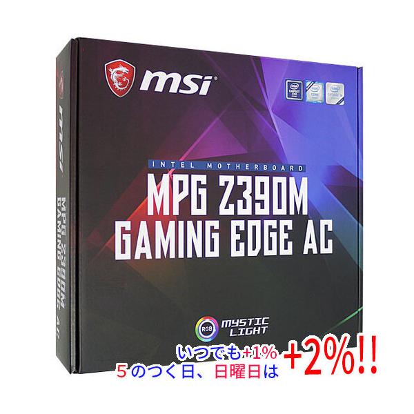 【商品名：】MSI MicroATXマザーボード MPG Z390M GAMING EDGE AC LGA1151 元箱あり　／　【商品状態：】動作確認済みの中古品です。／※中古品のため、使用感や傷、汚れ等がある場合がございます。　／　【検...