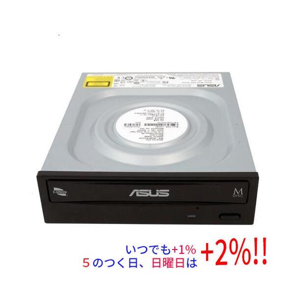 【商品名：】ASUS 内蔵型 DVDドライブ DRW-24D5MT ブラック　／　【商品状態：】動作確認済みの中古品です。／※中古品のため、使用感や傷、汚れ等がある場合がございます。　／　【検索用キーワード：】≪Black≫ DRW-24D...