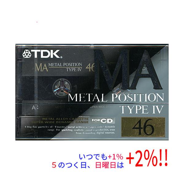 【商品名：】TDK カセットテープ メタル MA-46R 46分　／　【商品状態：】新品　／　【検索用キーワード：】≪TDK≫ TDK MA-46R　／　【型番：】 MA-46R　／　