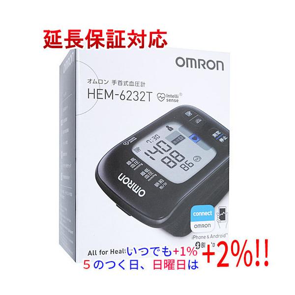 【商品名：】オムロン 手首式血圧計 HEM-6232T　／　【商品状態：】新品です。　／　【検索用キーワード：】 HEM-6232T　／　【型番：】HEM-6232T　／　【商品説明：】手軽に測定でき、血圧計への入門向けの手首式血圧計。／ ...