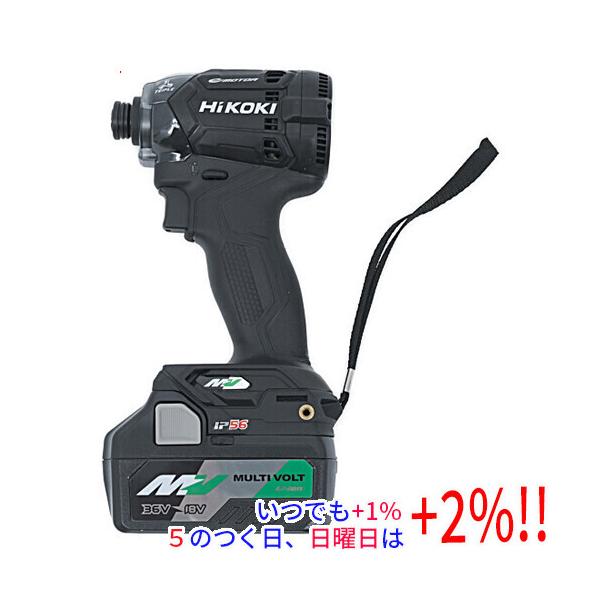 【商品名：】HiKOKI インパクトドライバー WH36DC(2XP)(B) ストロングブラック　／　【商品状態：】新品／／当店では電動工具に関しましての初期不良の対応期間を2週間と定めさせて いただいております。／それ以降の使用に関しまし...